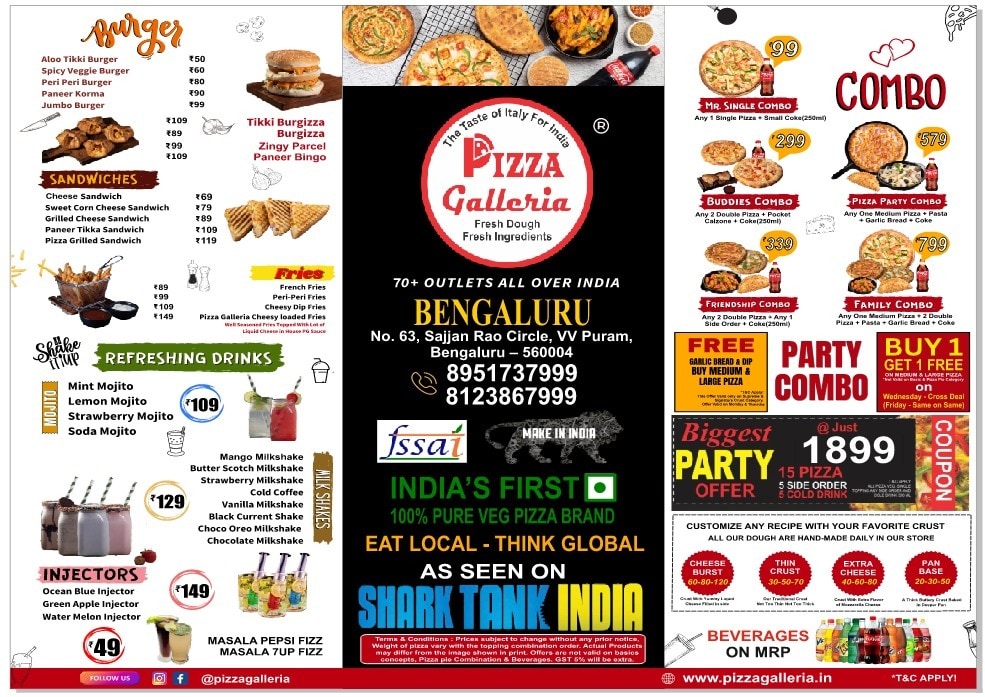 Pizza Galleria in Kavi Lakshmisha Road Bangalore Pizza Outlets near me in Bangalore Justdial